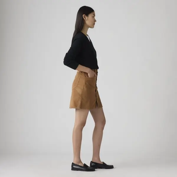 LEVI'S Retro Button Front Skirt
