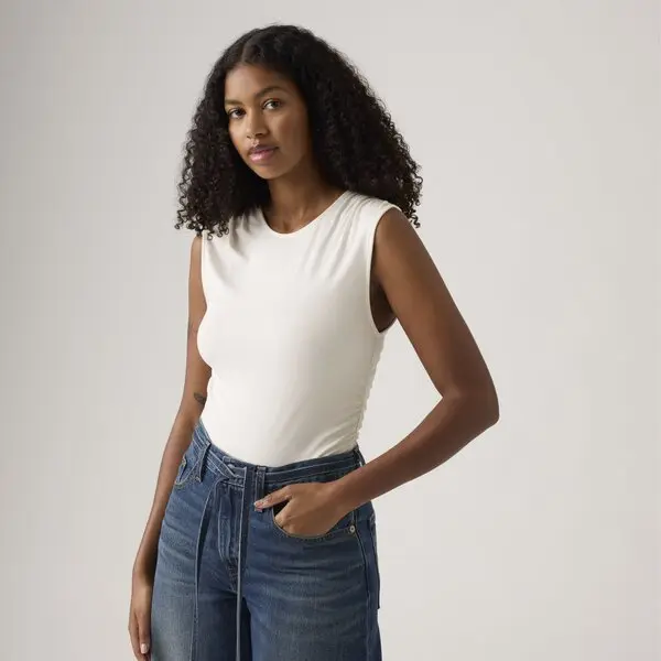 LEVI'S Crystal Ruched Top