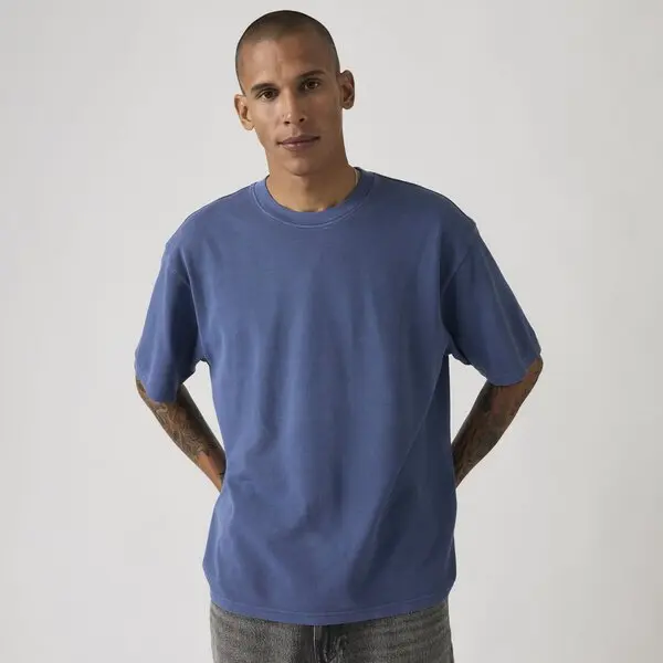 LEVI'S Boxy Short-sleeve Garment Dye T-shirt - Garment Dye Zodiac Blue
