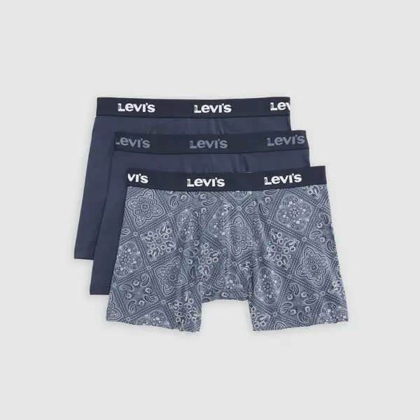 LEVI'S Western Print Boxer Briefs - Blue
