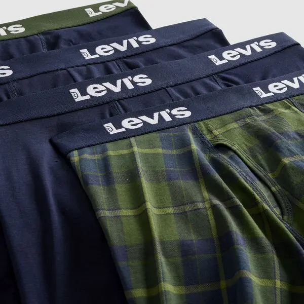 LEVI'S Plaid Boxer Briefs - Blue