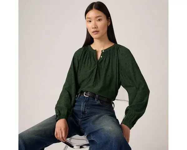 LEVI'S Estelle Long-sleeve Blouse - Mountain View