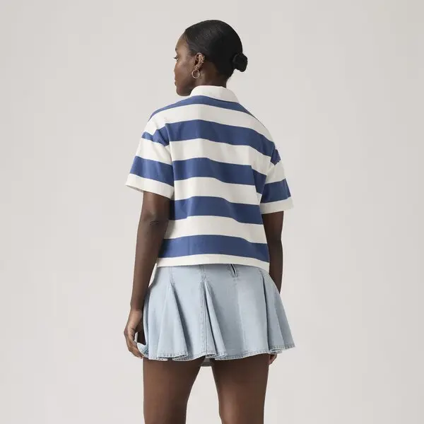 LEVI'S Aries Rugby Polo Shirt - Tory Stripe Sunset