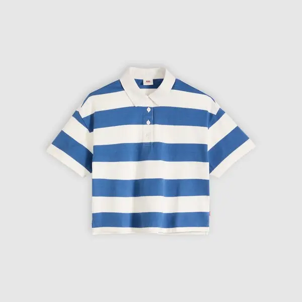 LEVI'S Aries Rugby Polo Shirt - Tory Stripe Sunset