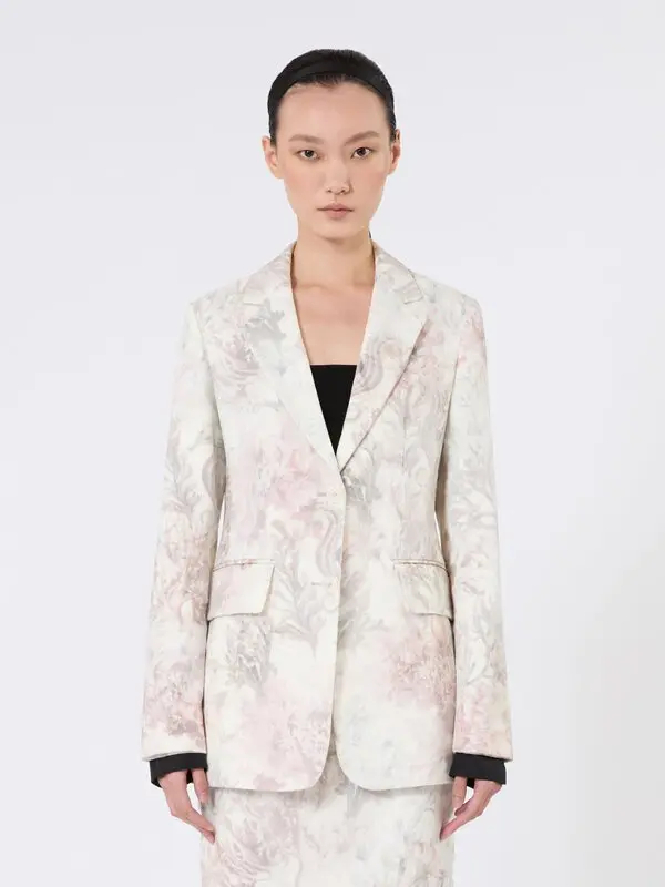 Max Mara Slim-fit Printed Blazer