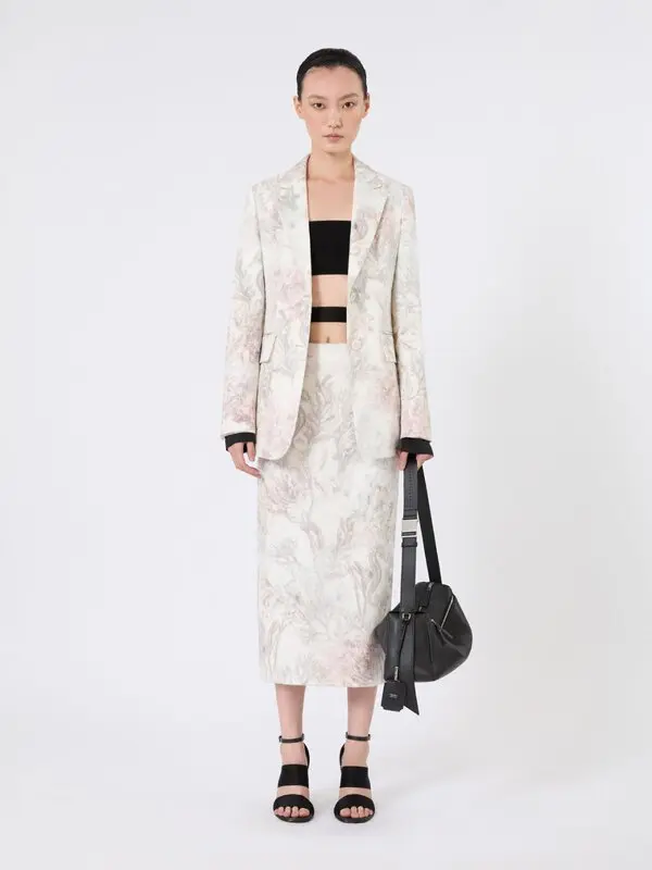 Max Mara Slim-fit Printed Blazer