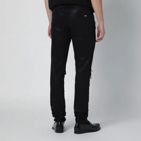 Amiri Waxed Skinny Jeans