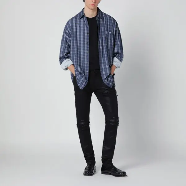 Amiri Waxed Skinny Jeans