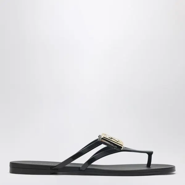 Dolce & Gabbana Dg Thong Sandals - Black