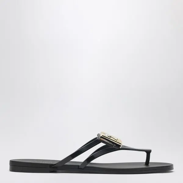 Dolce & Gabbana Dg Thong Sandals - Black