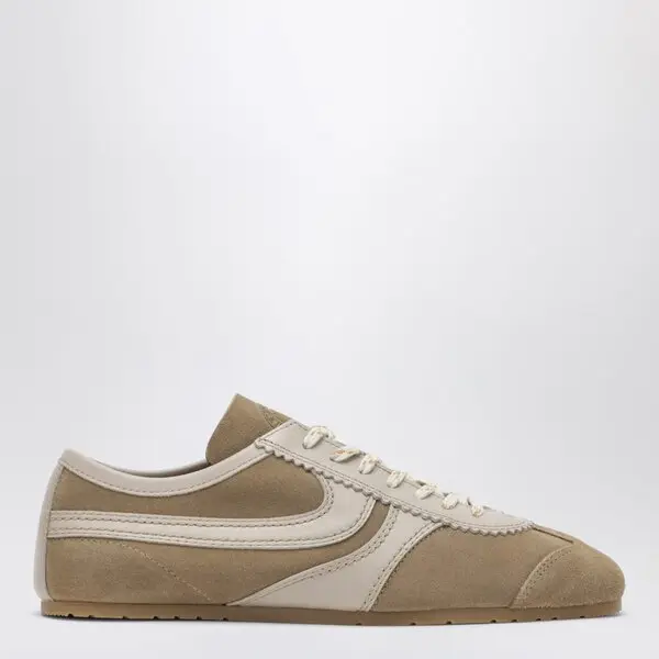 Dries Van Noten Sneakers In Leather And Suede - Beige