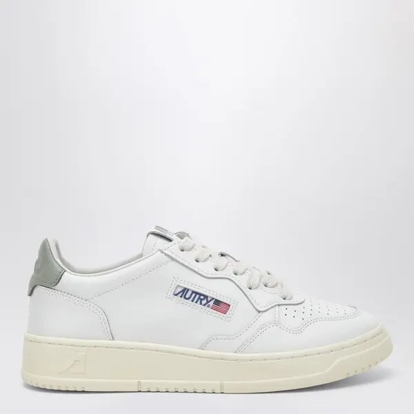 AUTRY Medalist Low Sneakers In /grass Green Leather - White