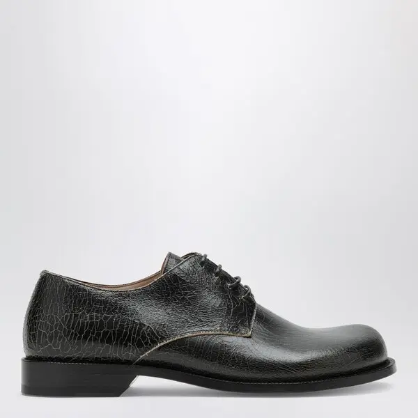 Loewe Campo Derby In Crackled Calfskin