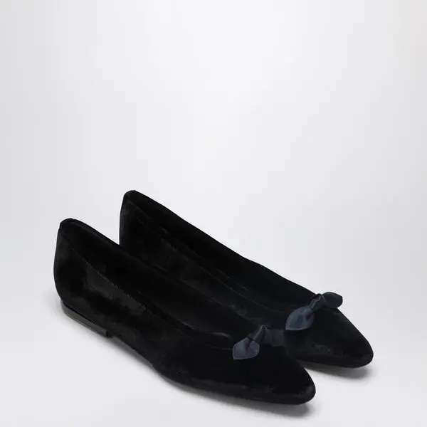 Loro Piana Primula Velvet Ballet Flats