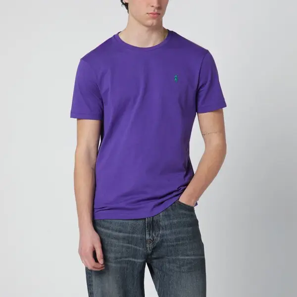 Polo Ralph Lauren Custom Slim-fit Cotton T-shirt - Purple