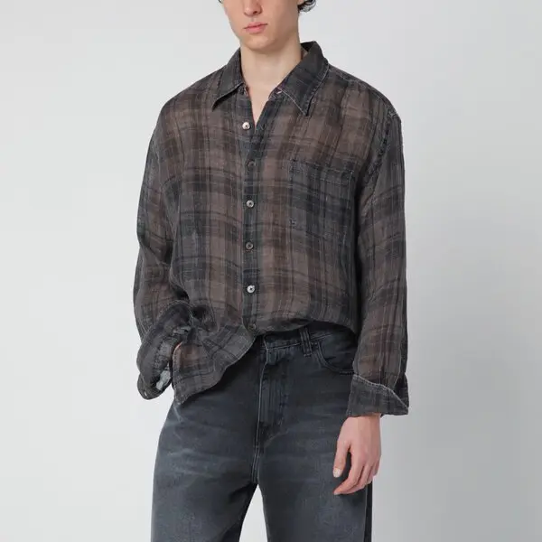 Our Legacy Linen Check Shirt - Multicolor