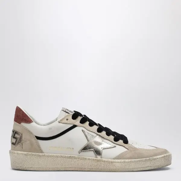 GOLDEN GOOSE Ball Star Sneakers /beige/platinum/rust - White