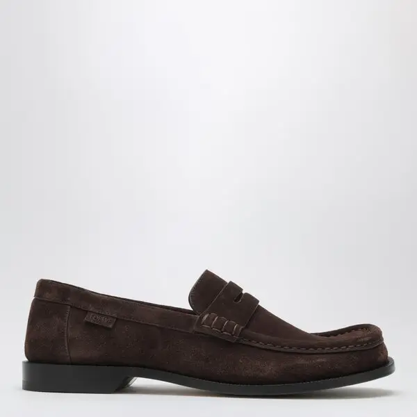 Loewe Campo Loafers In Suede Calfskin - Brown