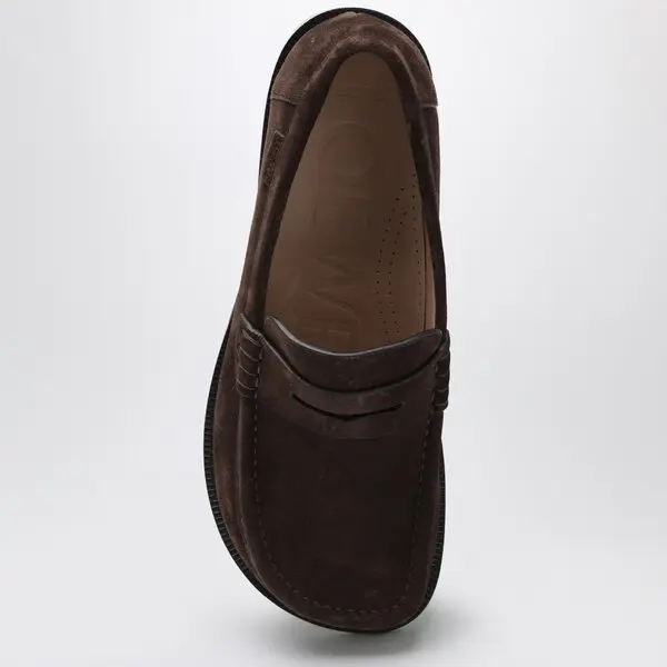 Loewe Campo Loafers In Suede Calfskin - Brown