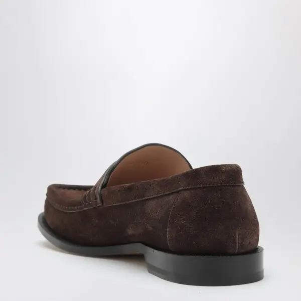 Loewe Campo Loafers In Suede Calfskin - Brown