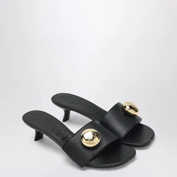 Loewe Pebble Slides In Calf Leather