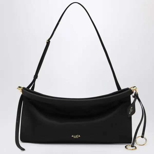 Alaïa Le Click East West Medium Bag In Nylon - Black