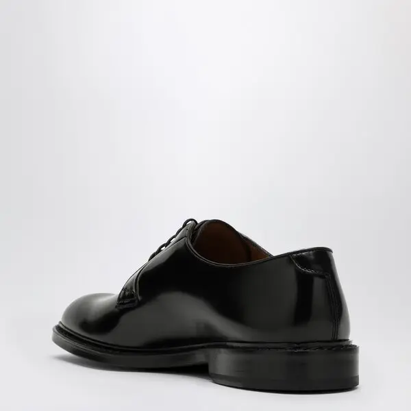 DOUCAL'S Low Leather Lace-up - Black