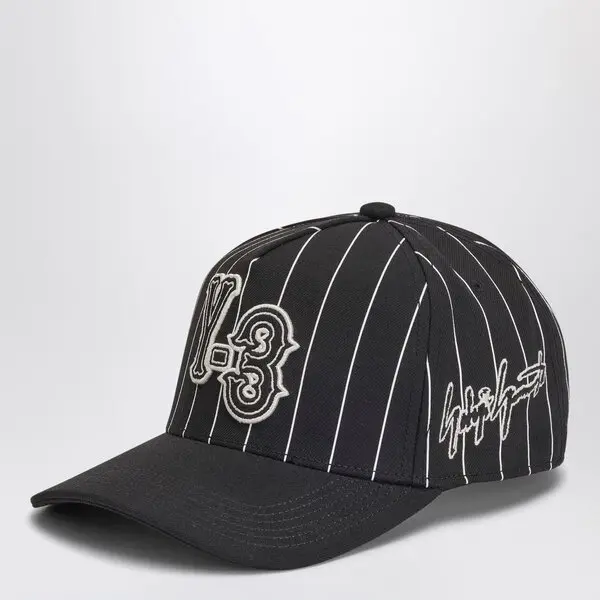 ADIDAS Y-3 Pinstripe Baseball Cap - Black