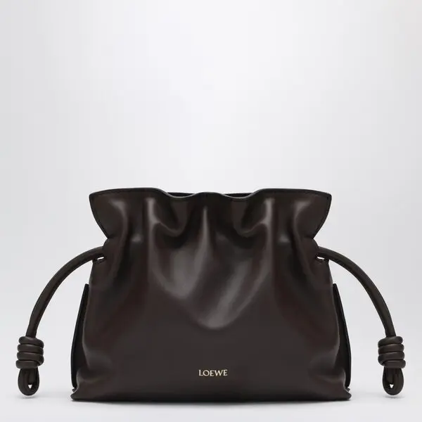Loewe Flamenco Mini Clutch Bag Chocolate - Brown