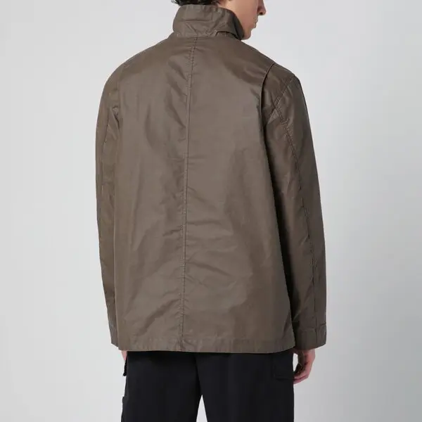 Stone Island Waxed Cotton Canvas Field Jacket - Brown