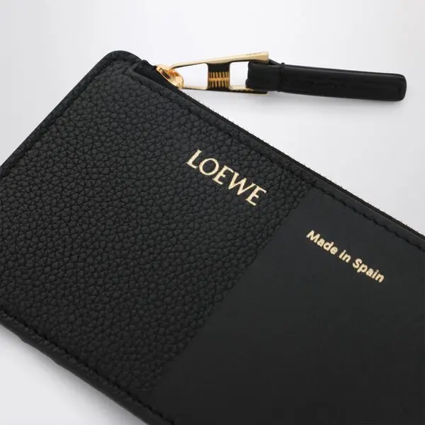 Loewe Card Holder With Coin Pocket - Black