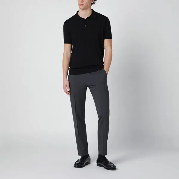 PT TORINO Wool Blend Trousers - Grey