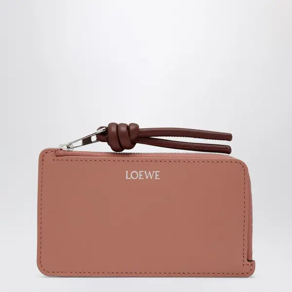 Loewe Card Holder With Coin Pocket Blush/mahogany - Pink
