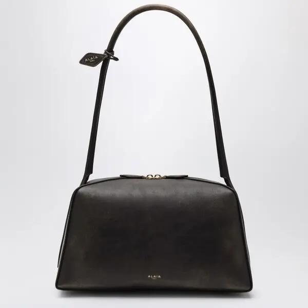 Alaïa Le Bouledogue Bag In Ebony Aged Leather - Brown