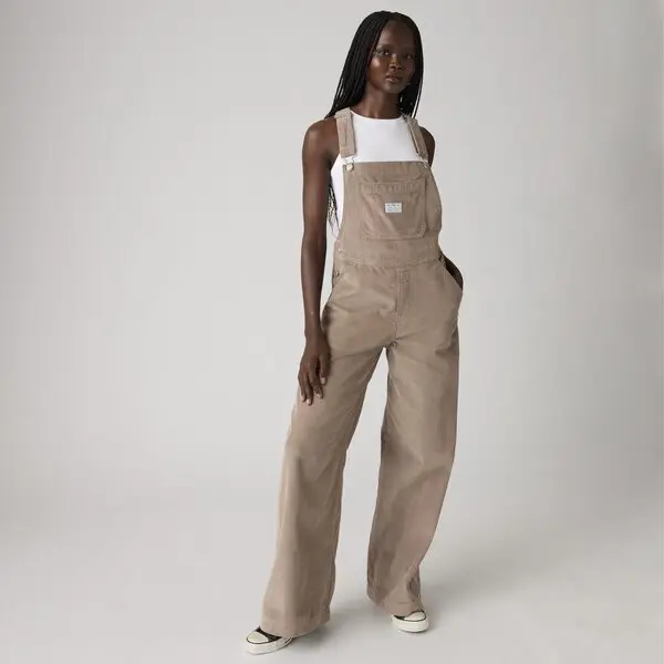LEVI'S Corduroy Overalls - Taupe Gray