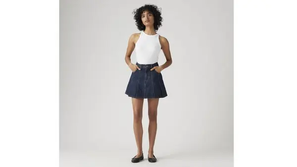 LEVI'S Pleated Mini Skirt