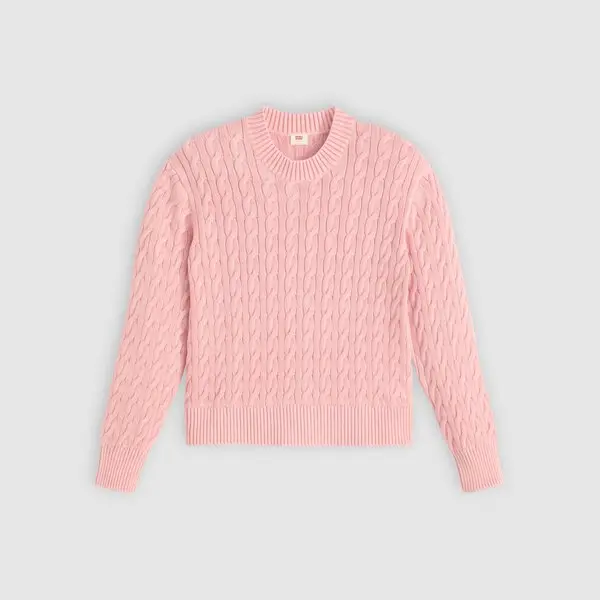 LEVI'S Boyfriend Cable Crewneck Pullover