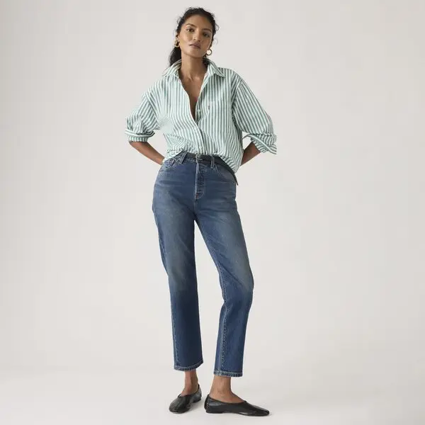 LEVI'S 501 Original Cropped Lightweight Jeans - History Today
