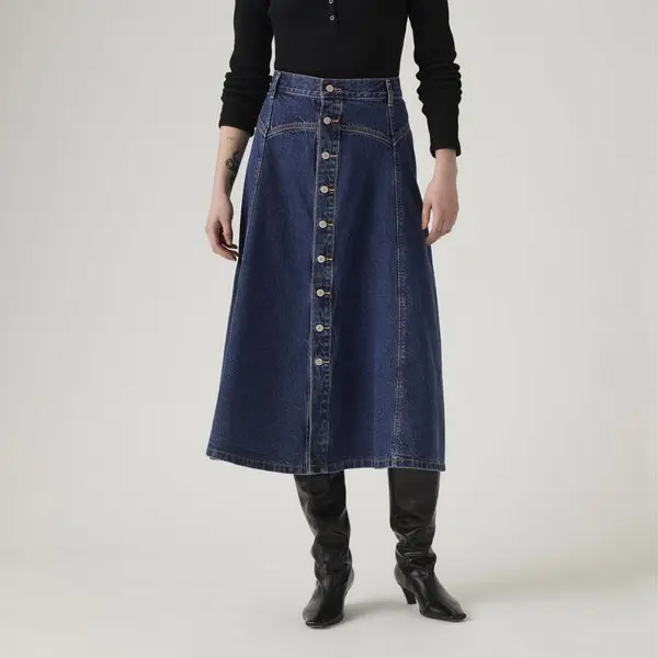 LEVI'S Yoked Western Skirt