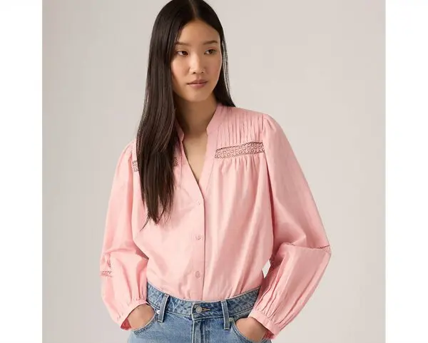 LEVI'S Madeline Long-sleeve Blouse - Peachskin