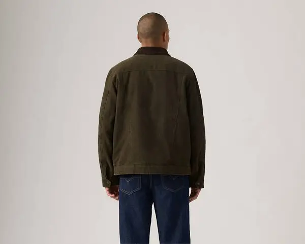 LEVI'S Cotton Canvas Depot Jacket With Blanket Lining