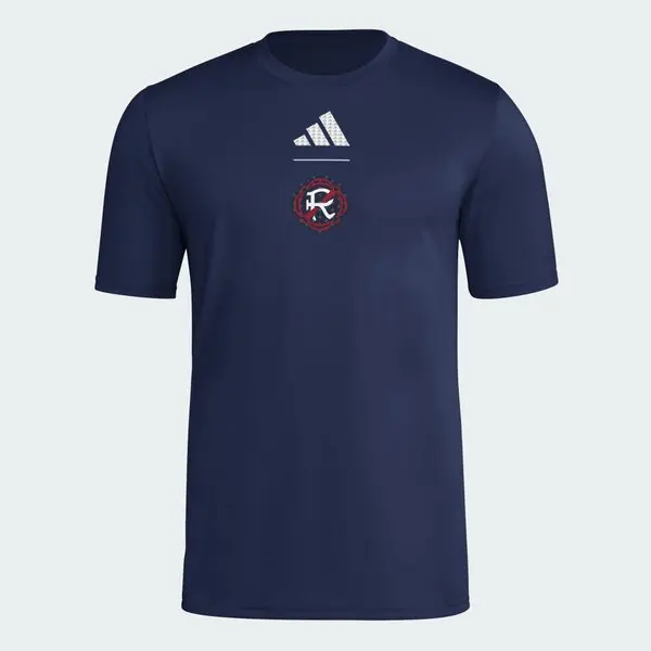 Adidas New England Revolution Short Sleeve Pregame T-shirt - Team Navy / Multi