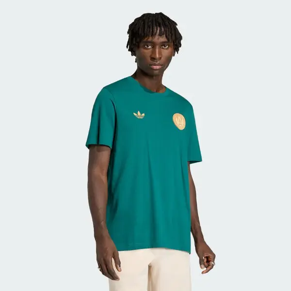 Adidas Atlanta United Fc Originals Crewneck T-jersey - Noble Green / St Tan