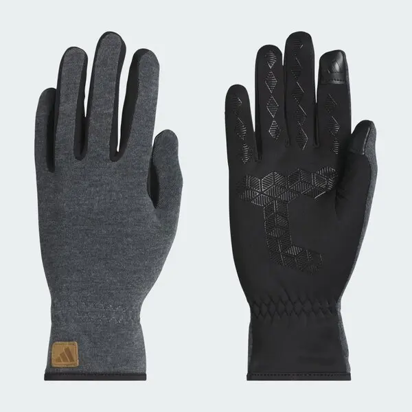 Adidas Gloves With Touchscreen Compatibility - Heather Grey