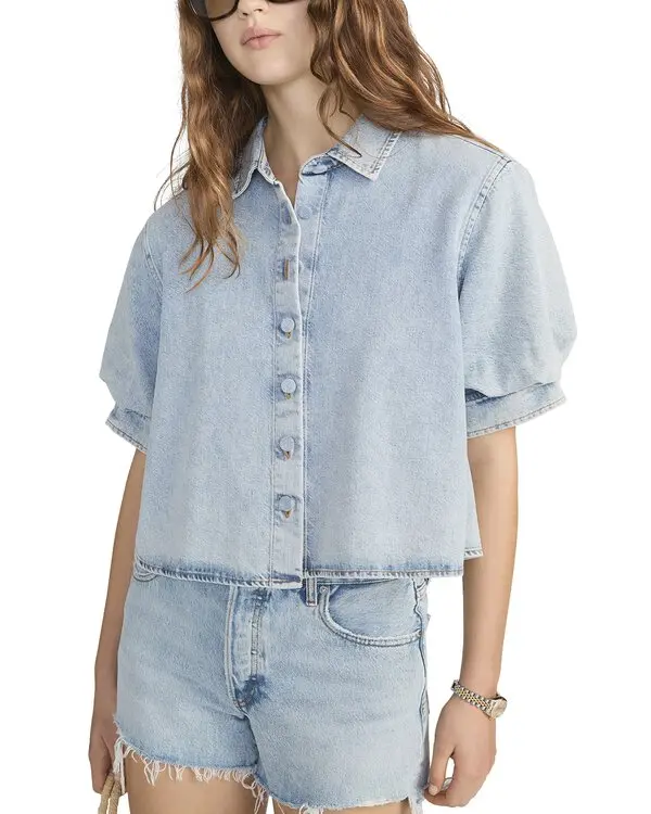 FRAME The Billow Sleeve Shirt - Puffin