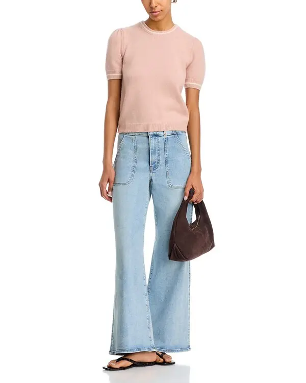 FRAME Modern Pocket High-rise Wide Leg Jeans