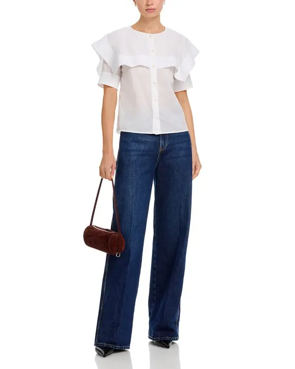 FRAME The Sleek Cape Shirt