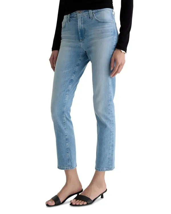 Ag Mari Mid-rise Slim Straight Jeans