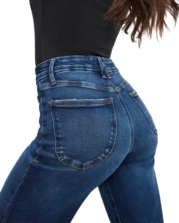 Good American Soft Tech Palazzo Jeans - Indigo