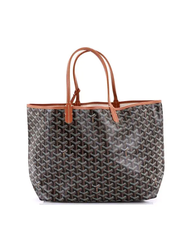 Goyard Saint Louis Pm Tote Coated Canvas - Brown